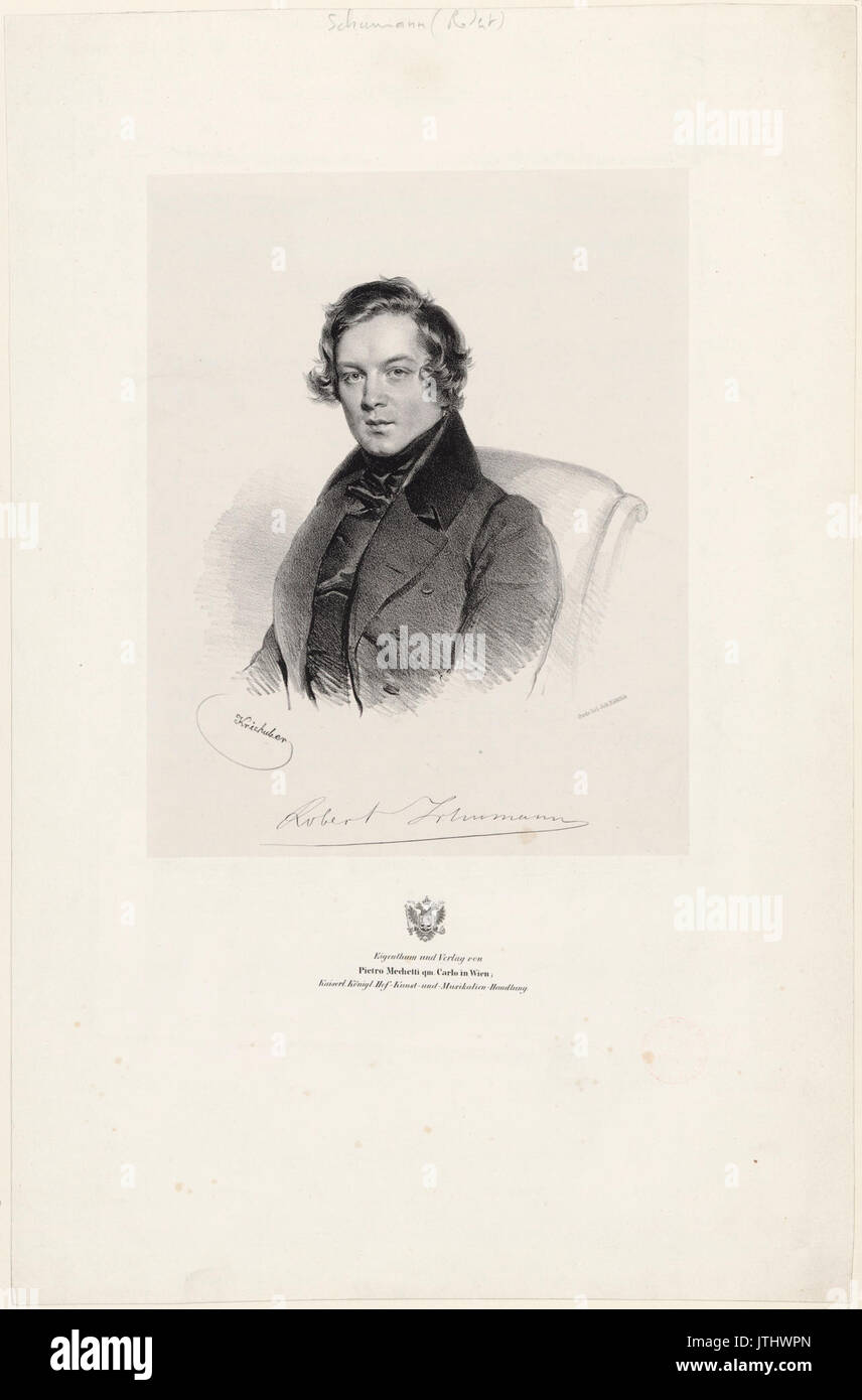 Robert schumann, illustration hi-res stock photography and images - Alamy