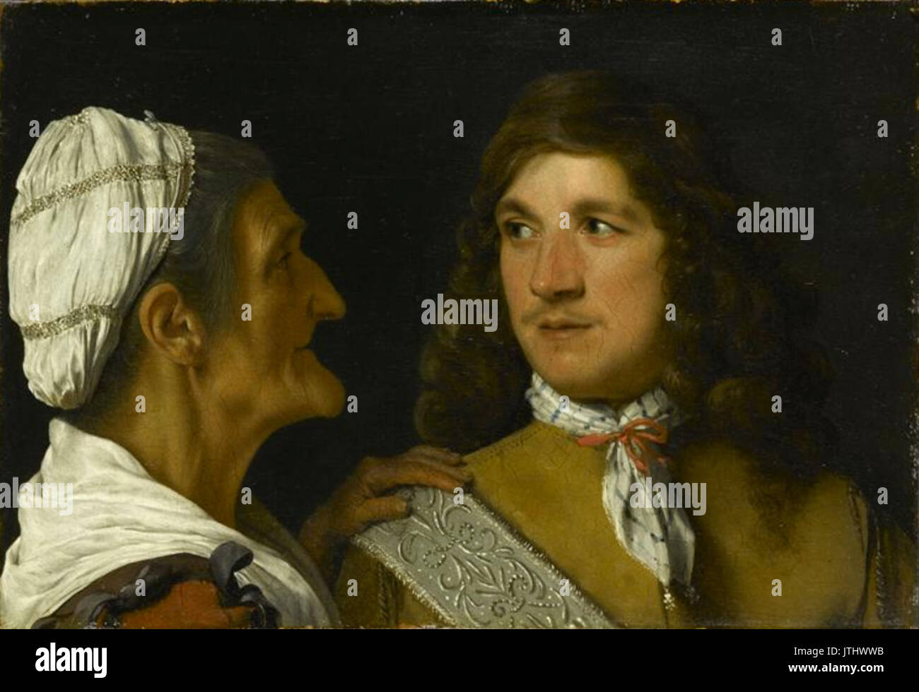 Michael Sweerts Young Man and the Procuress WGA22005 Stock Photo - Alamy