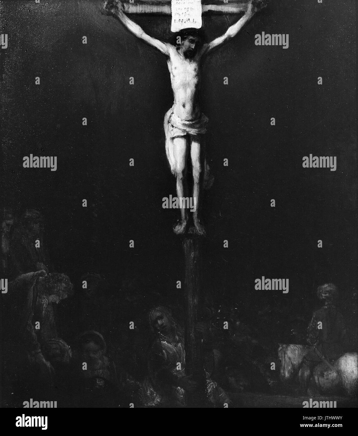 Cover with the crucifixion Black and White Stock Photos & Images - Alamy