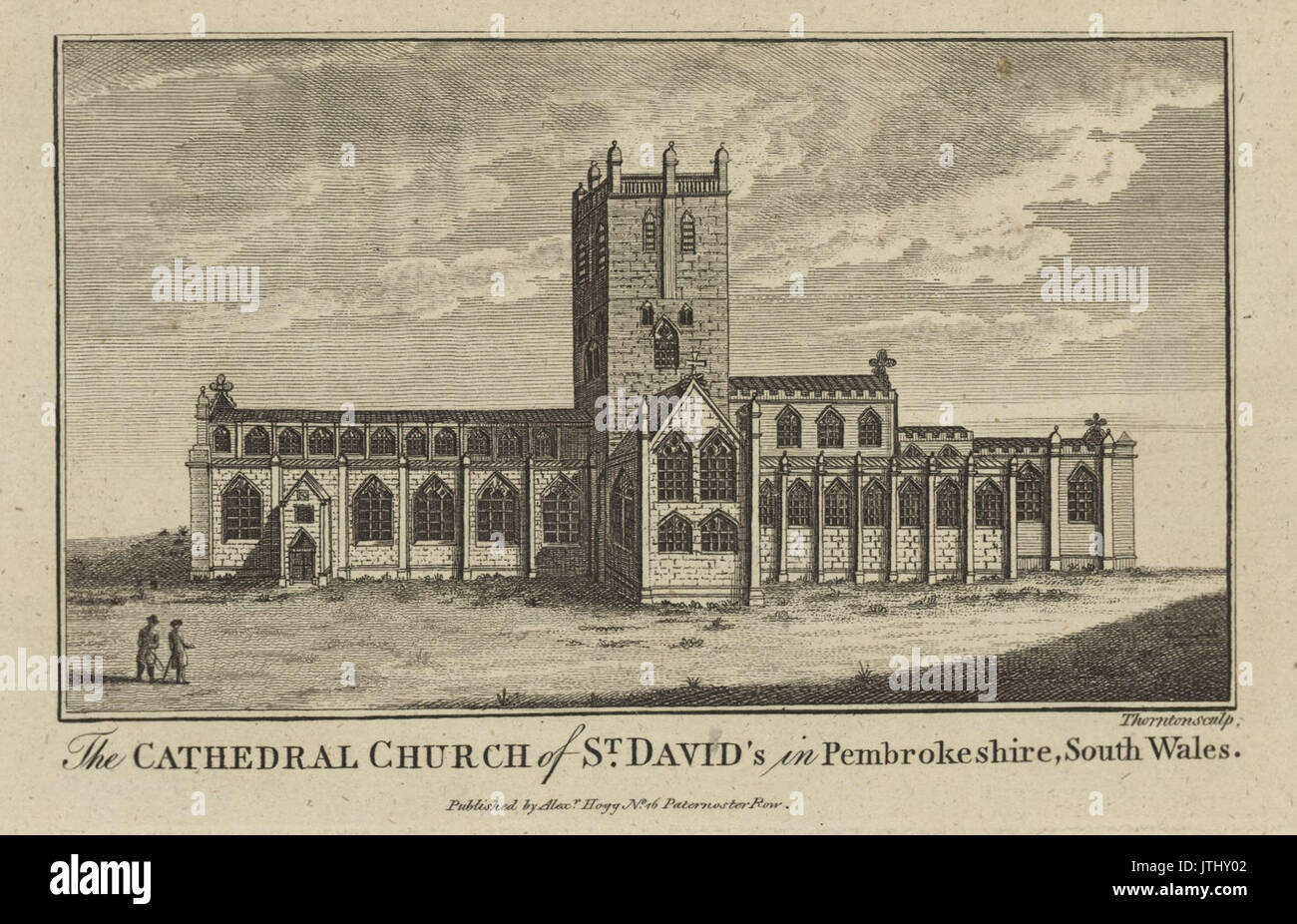 St davids cathedral drawing hi-res stock photography and images - Alamy