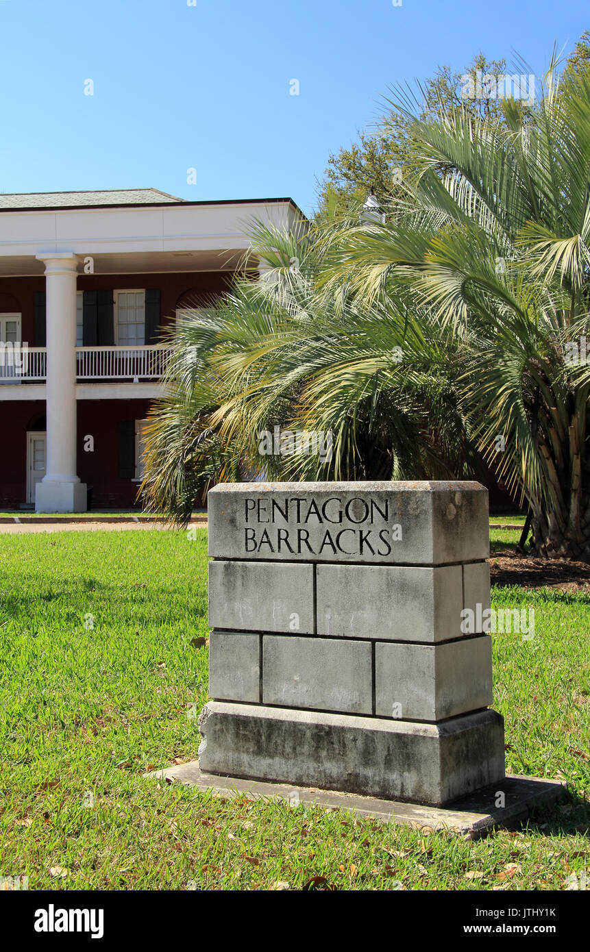 The Pentagon Barracks in Baton Rouge represent a complex of historic ...
