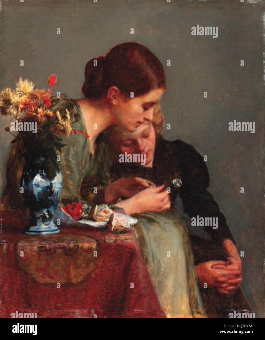 Charles Frederic Ulrich the flowers Stock Photo - Alamy