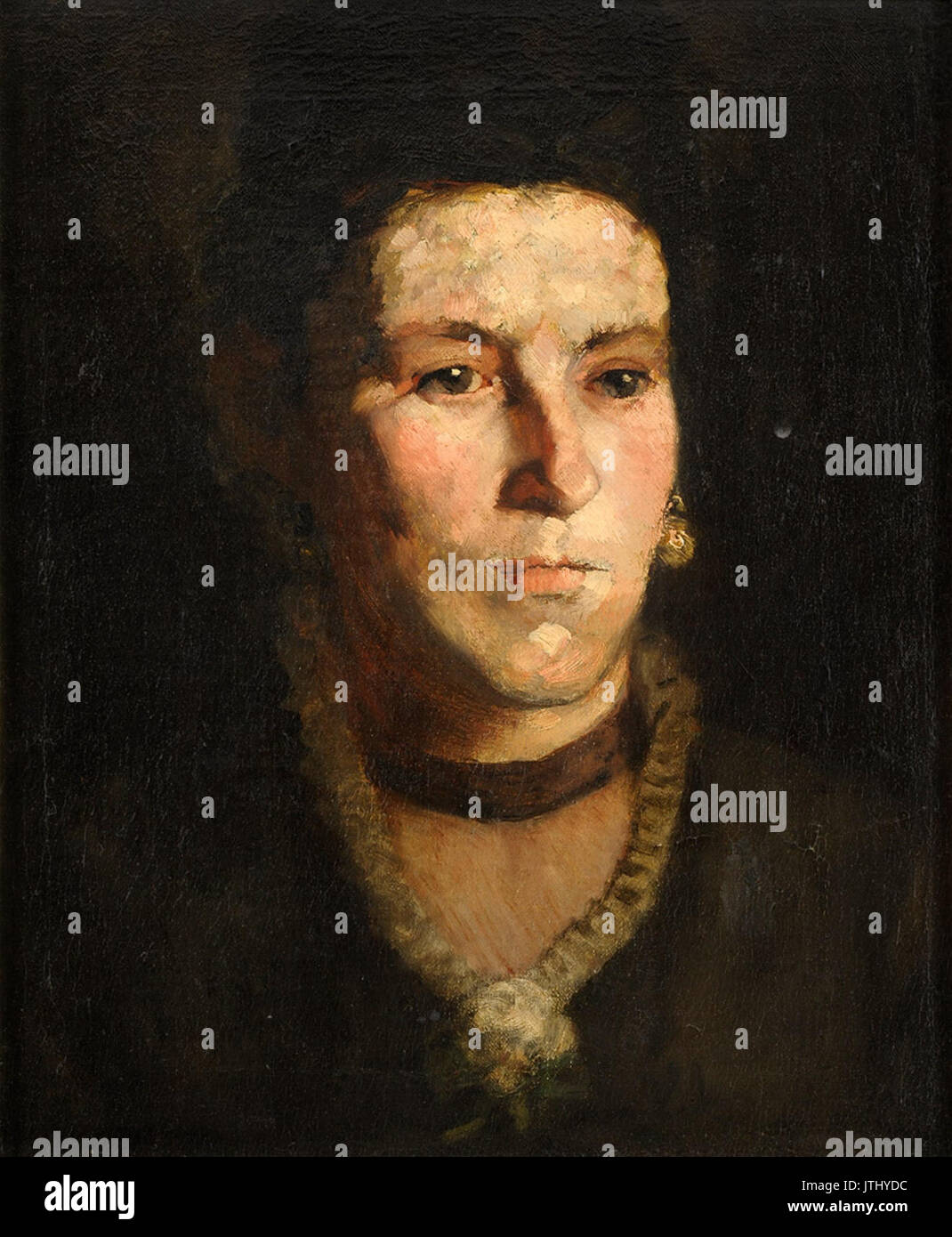 This portrait, attributed to William Merritt Chase, captures the ...