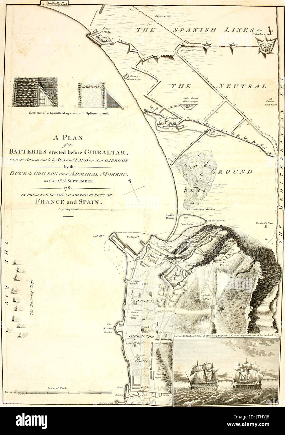 A historical plan depicting the strategy for a grand attack, likely ...