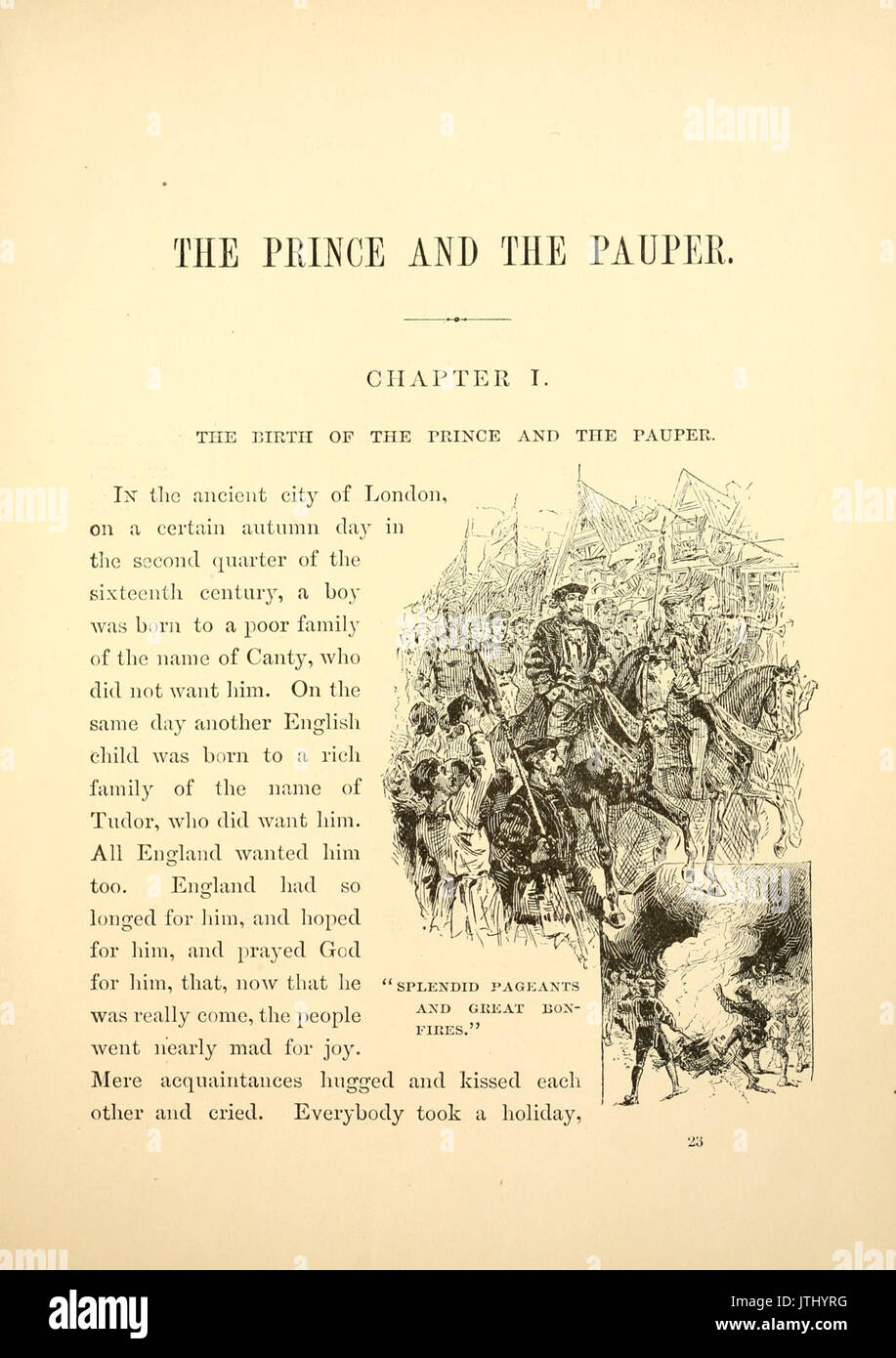 The Prince and The Pauper, p. 023 Stock Photo - Alamy