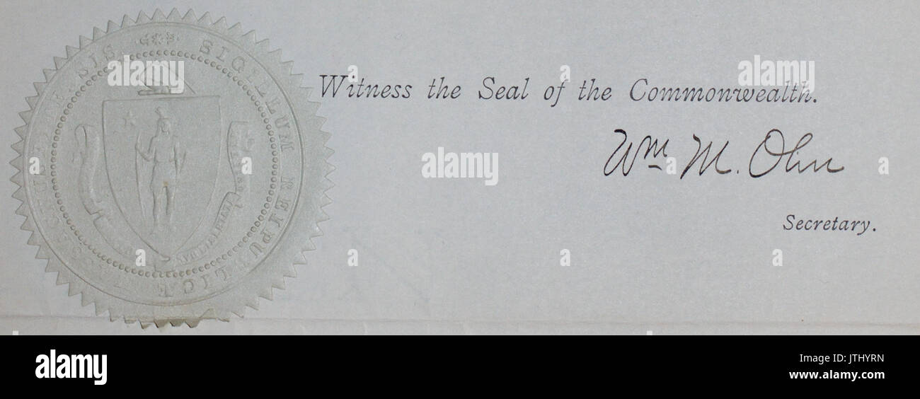 Seal and signature hi-res stock photography and images - Alamy