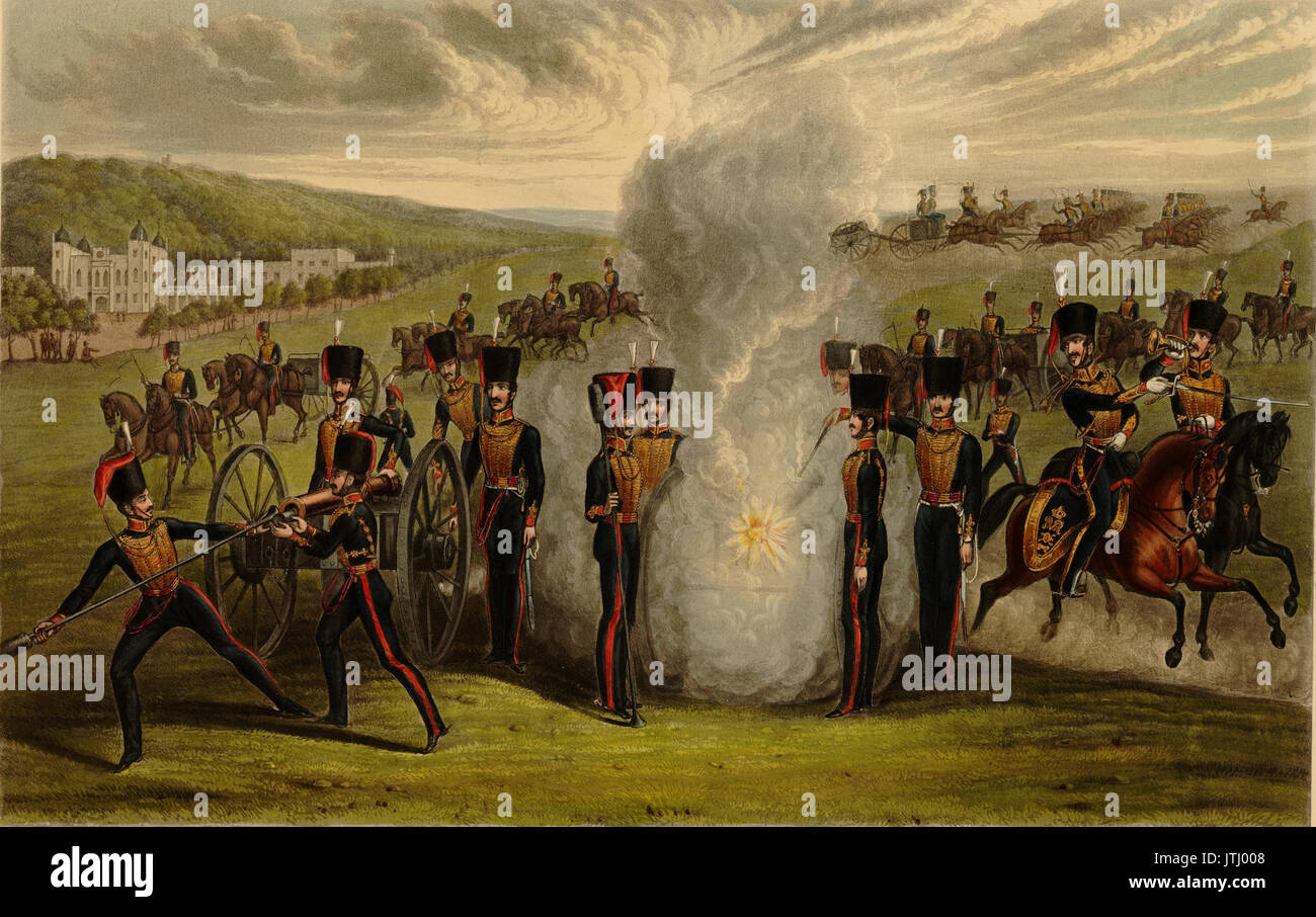 Royal Horse Artillery, 1843 Stock Photo - Alamy