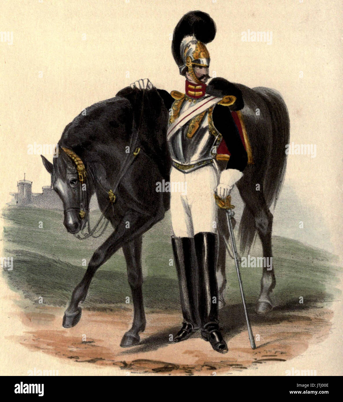 Royal Horse Guards uniform, 1828 Stock Photo - Alamy