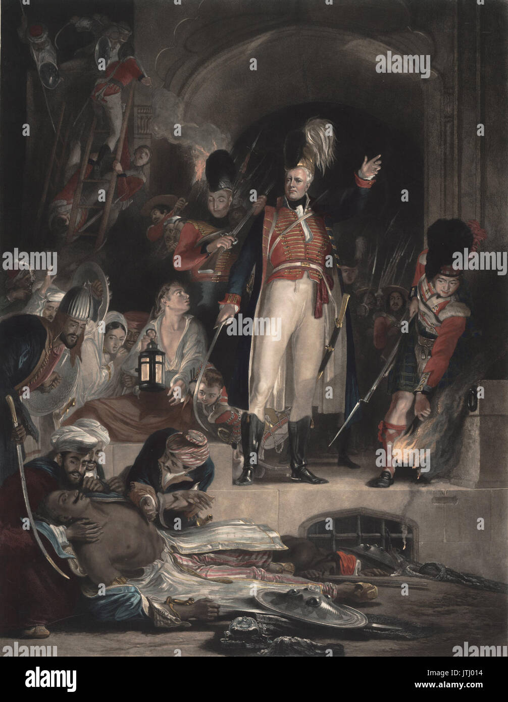 Sir David Baird Discovering Body of Tipu Sultan Stock Photo - Alamy