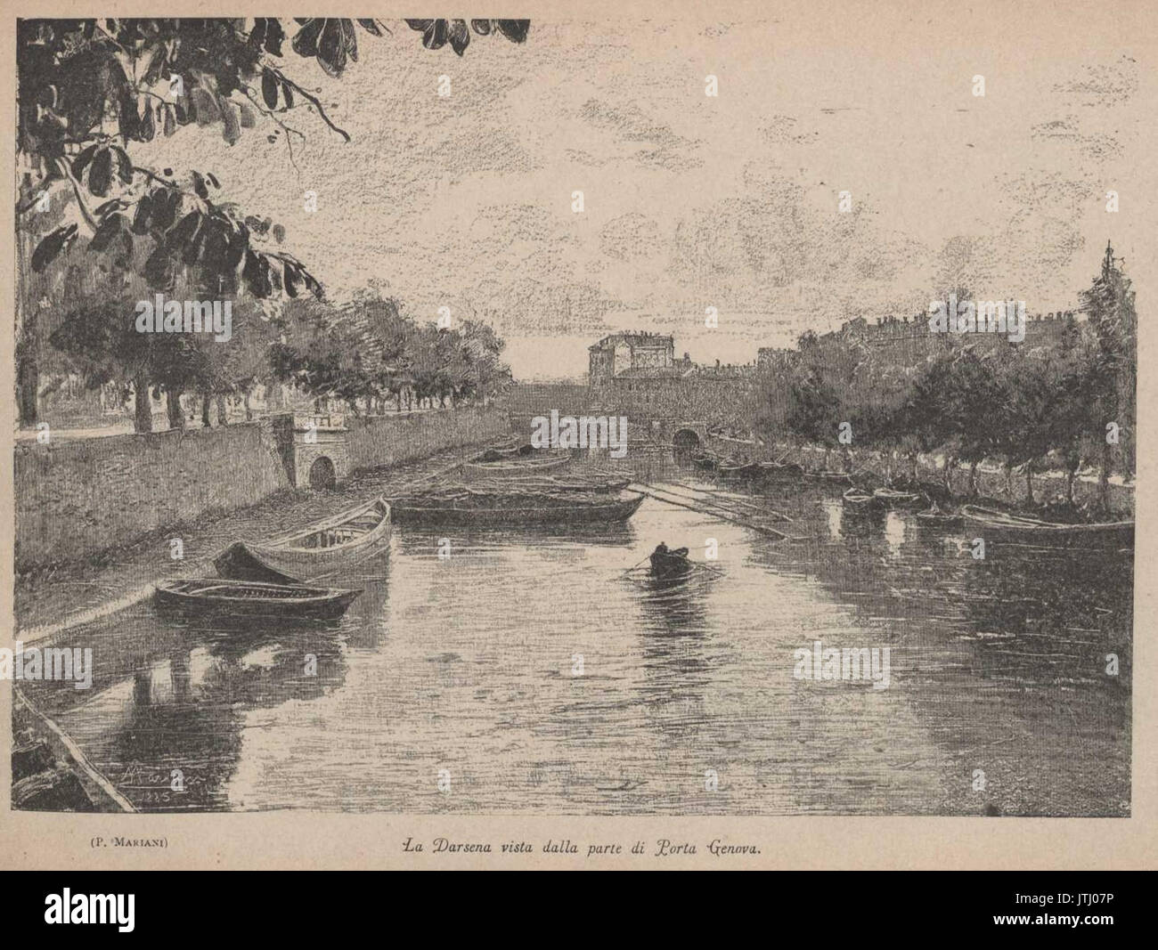 Porta genova 1886 Stock Photo - Alamy