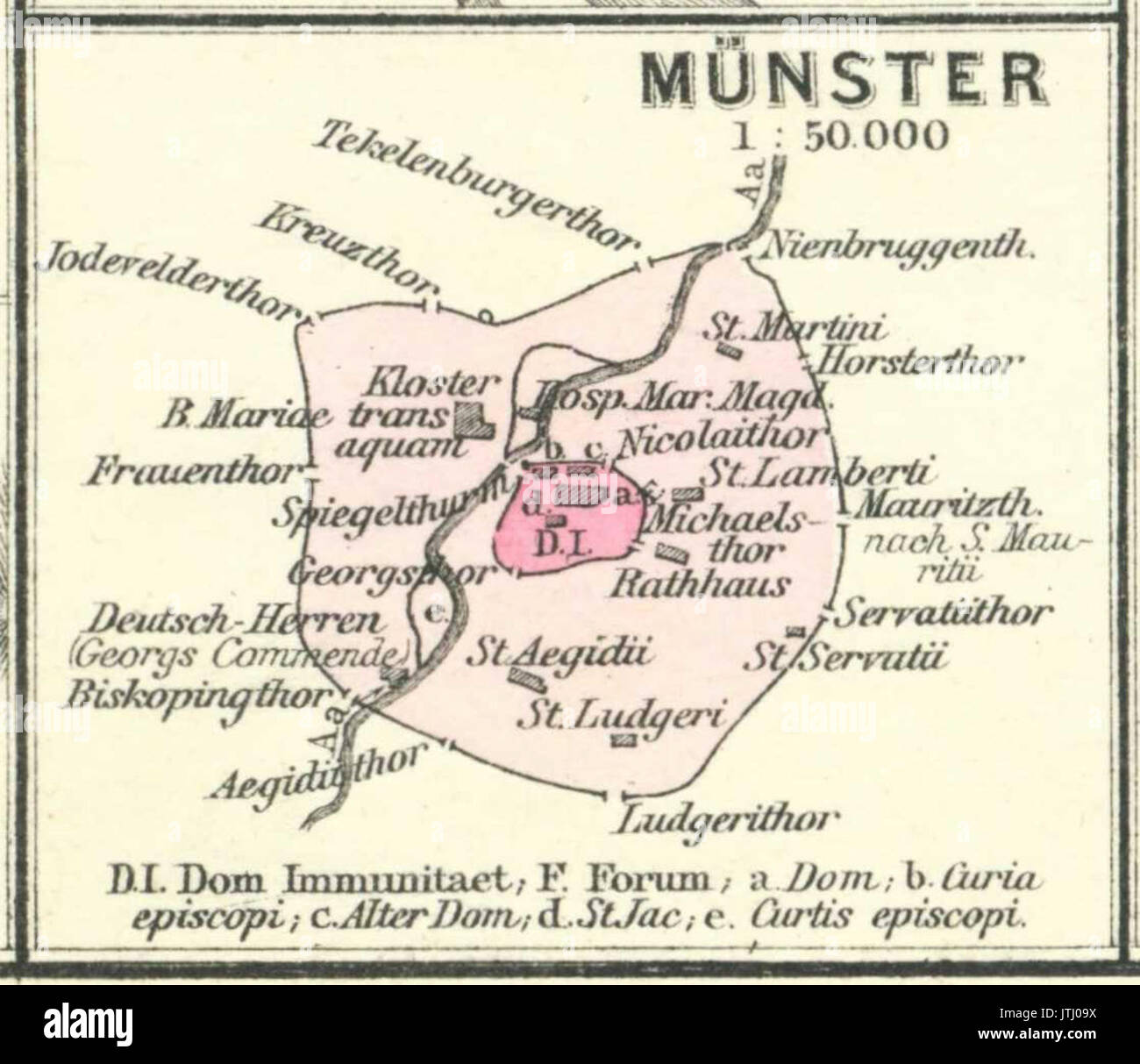 Spruner Menke Handatlas 1880 Karte 39 Nebenkarte 5 Stock Photo - Alamy