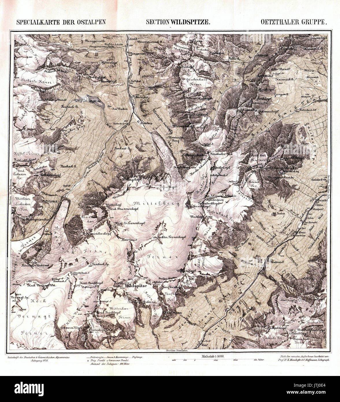 The alps mountain range maps cartography hi-res stock photography and ...