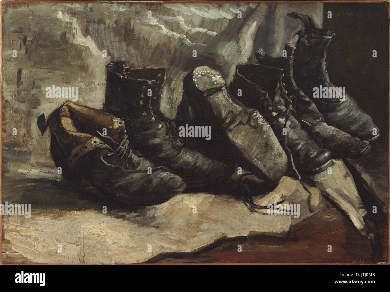Vincent van Gogh Three pairs of shoes, 1886 (Fogg Art Museum Stock ...
