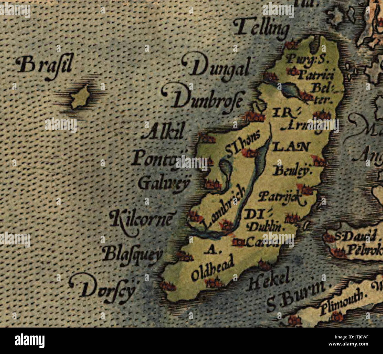Old map of ireland hi-res stock photography and images - Alamy
