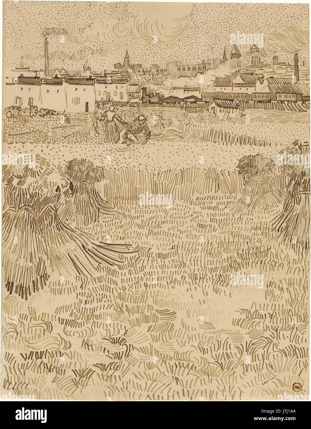 Vincent van Gogh Arles. View from the Wheatfields (1888 Stock Photo - Alamy