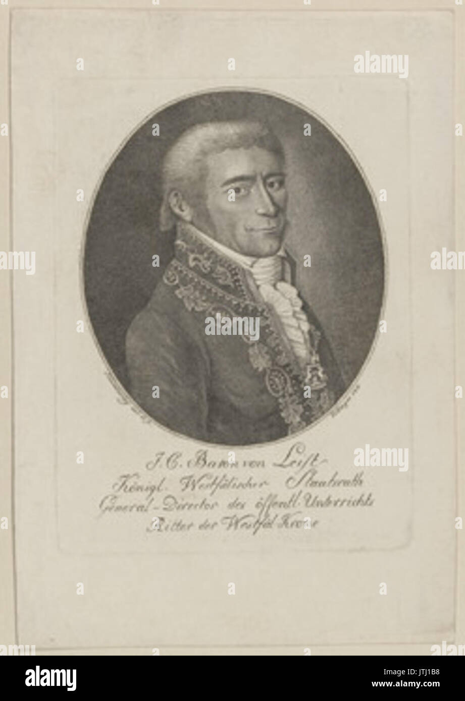 Schwenterley portrait Justus Christoph Leist 1811 Stock Photo - Alamy