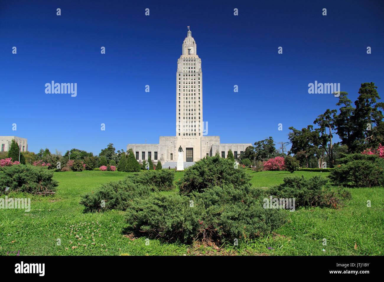 The art deco style state capitol building represents one of the more ...