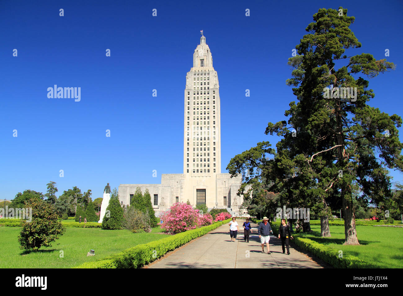 The art deco style state capitol building represents one of the more ...