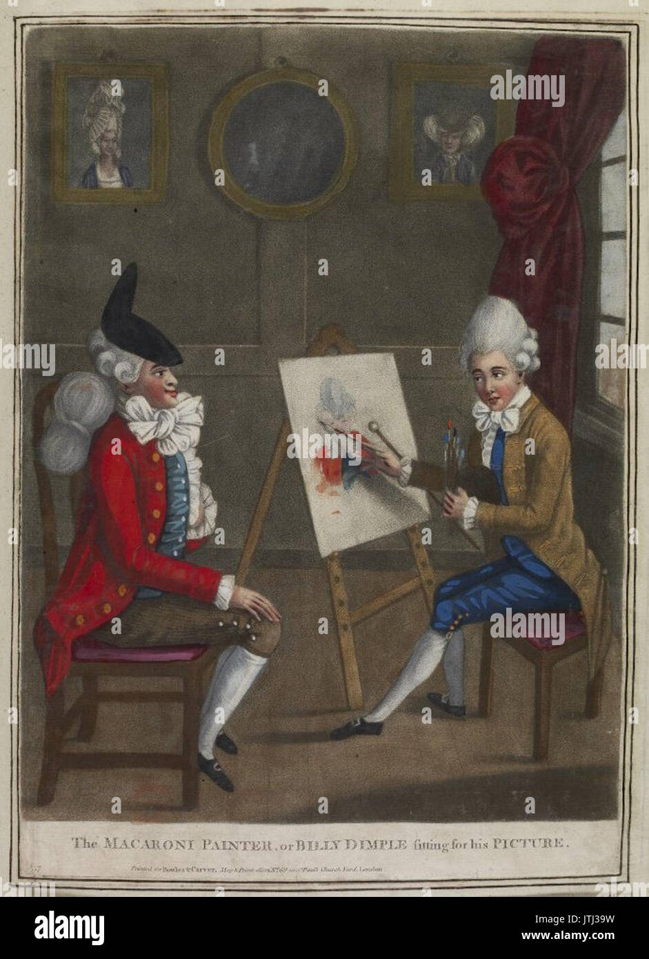 The flamboyant portrait painter Richard Cosway Stock Photo - Alamy