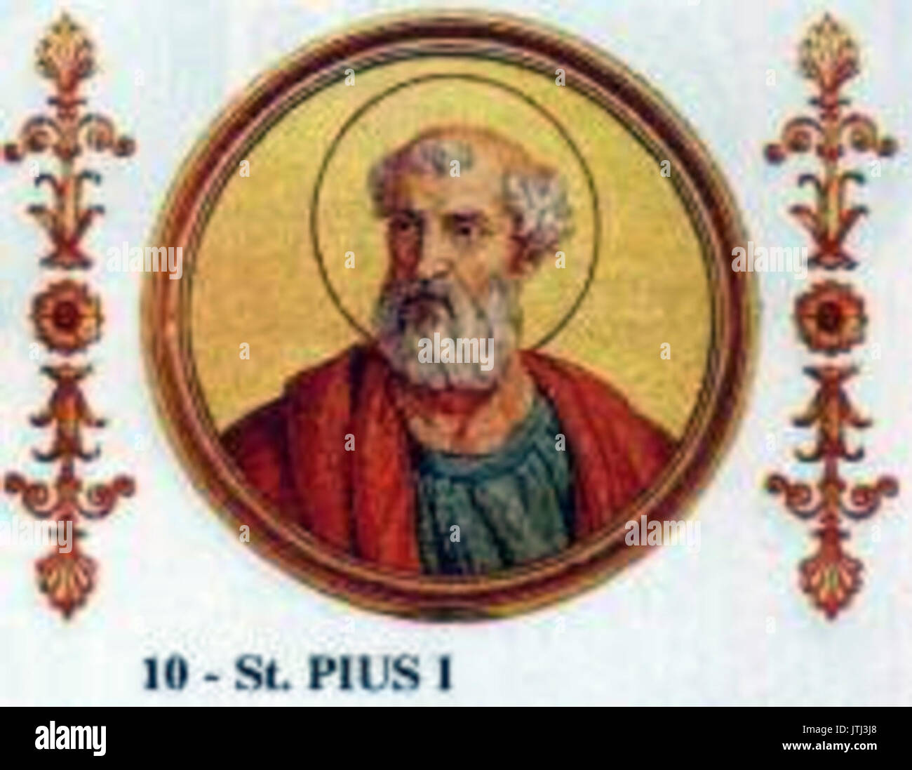 Pope St Pius I of Rome 142 155 Stock Photo - Alamy