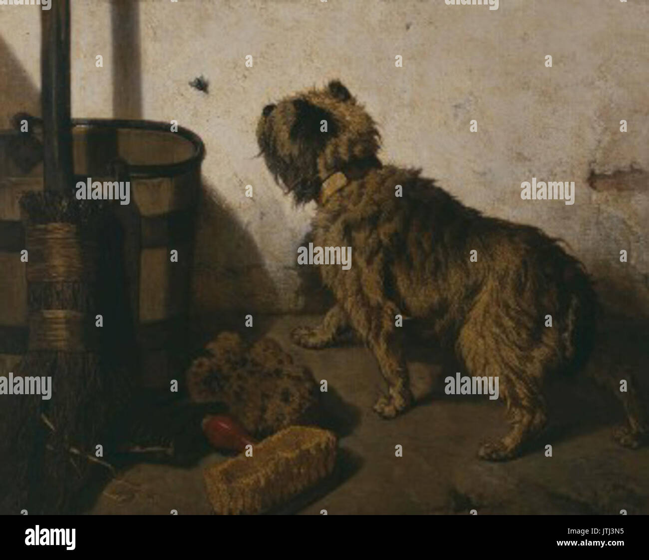 Joseph Stevens The dog and the fly Stock Photo - Alamy