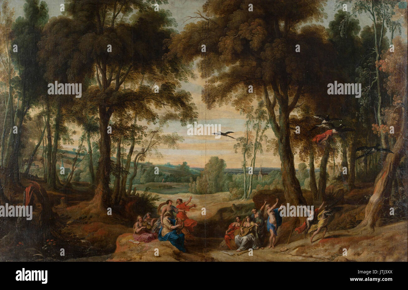 Transformation of Women into Magpies (Wildens Stock Photo - Alamy