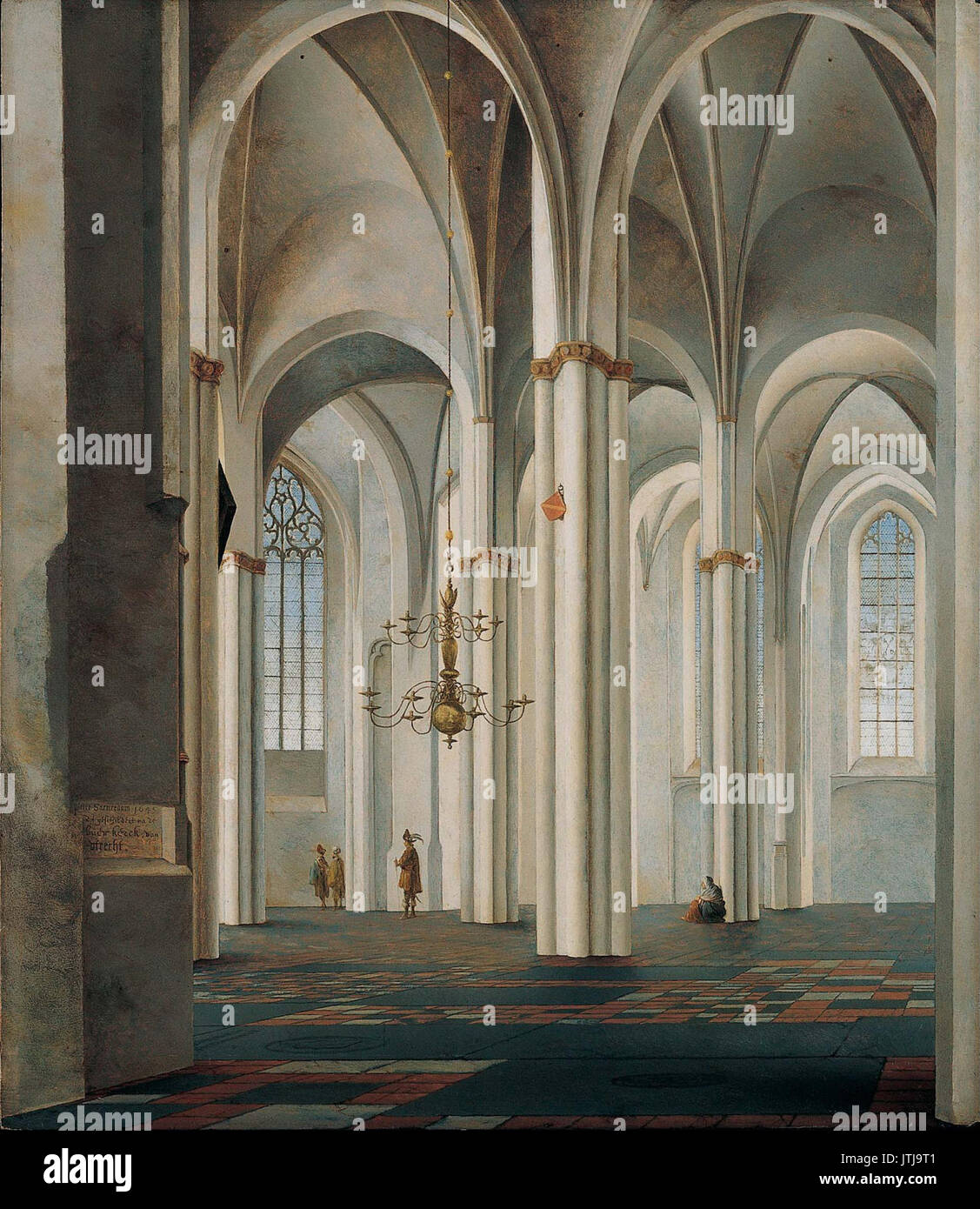 Pieter Jansz. Saenredam Interior of the Buurkerk, Utrecht Stock Photo ...