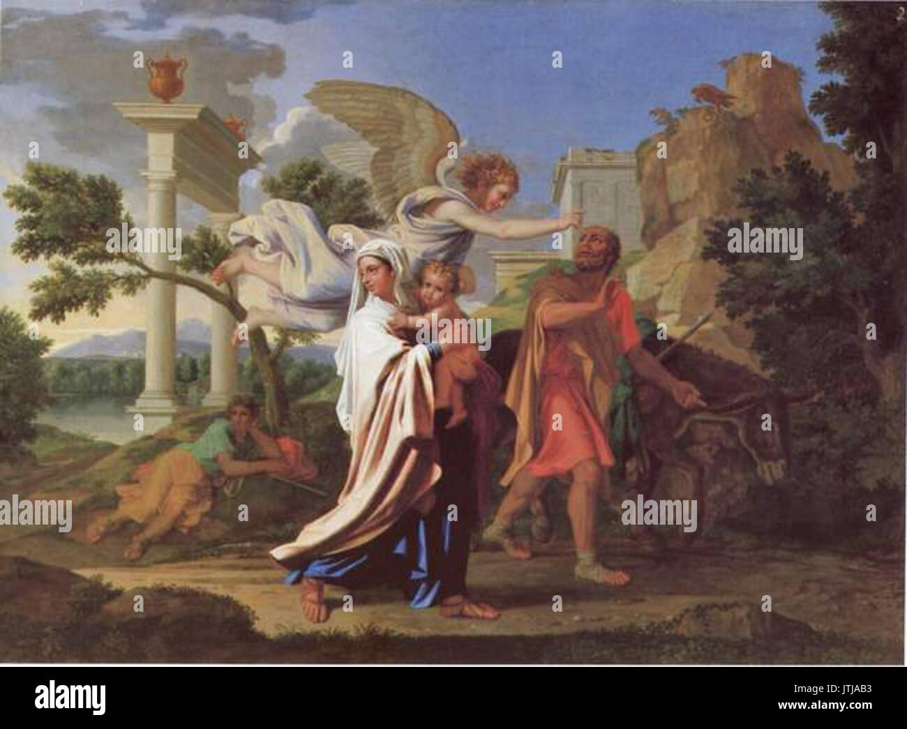 Poussin Fuite en Egypte Stock Photo - Alamy