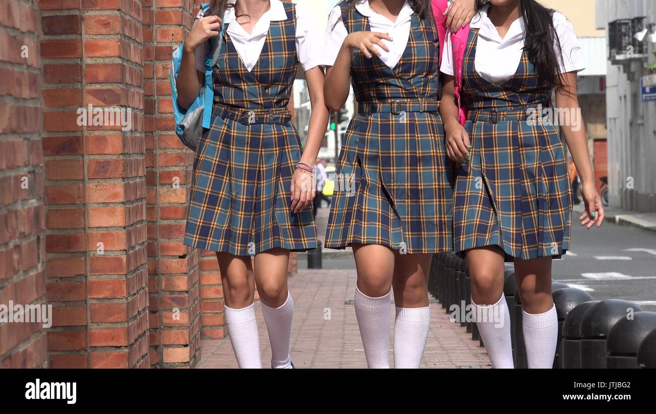Female Student Wearing School Uniforms Stock Photo - Alamy