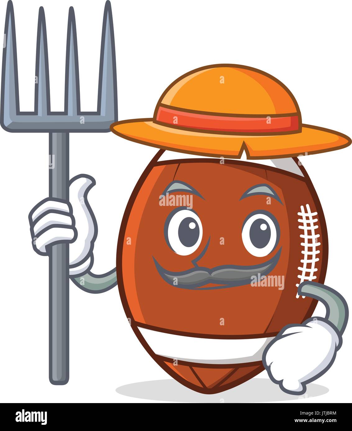 Farmer american football character hi-res stock photography and images ...