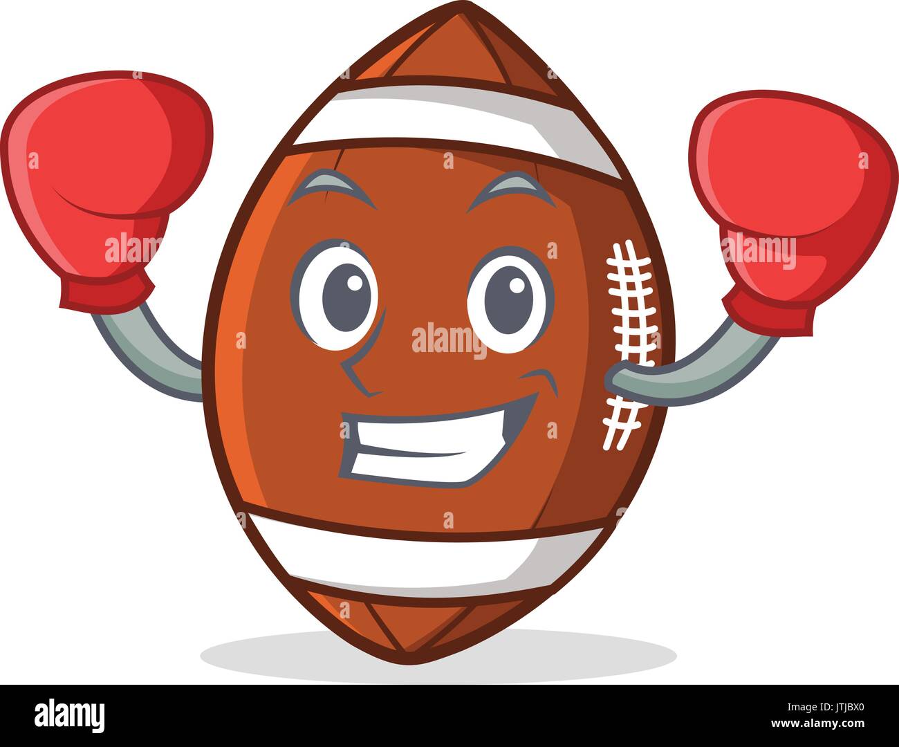Boxing American football character cartoon Stock Vector Image & Art - Alamy