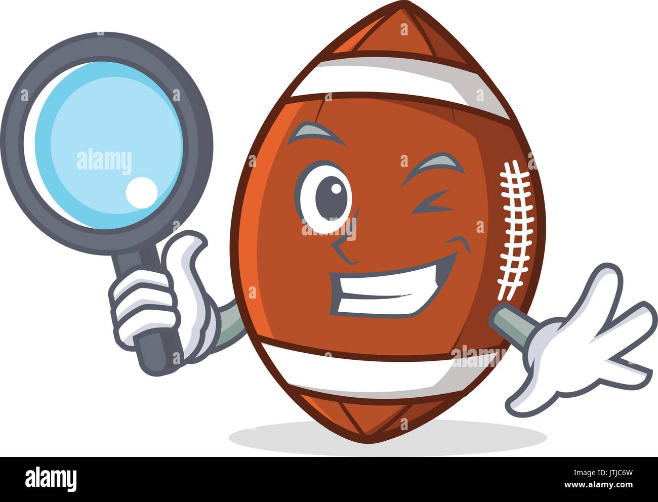 Detective American football character cartoon Stock Vector Image & Art ...