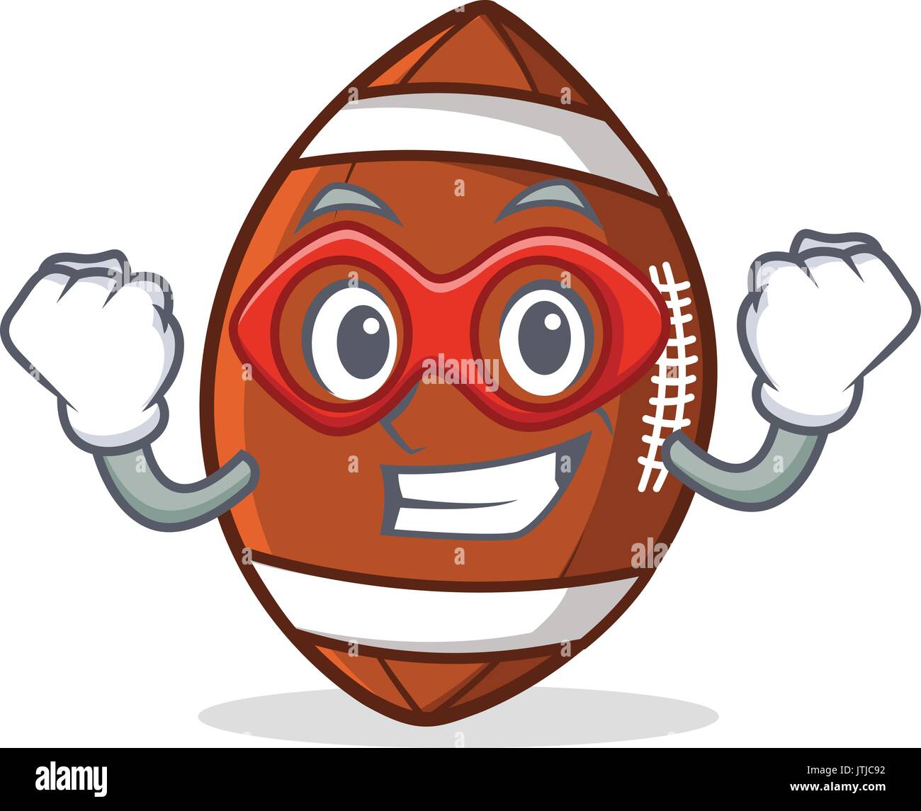 Super hero American football character cartoon Stock Vector Image & Art ...