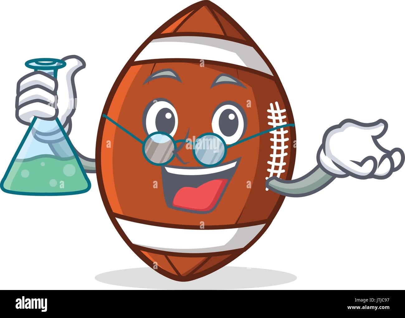 Professor American football character cartoon Stock Vector Image & Art ...