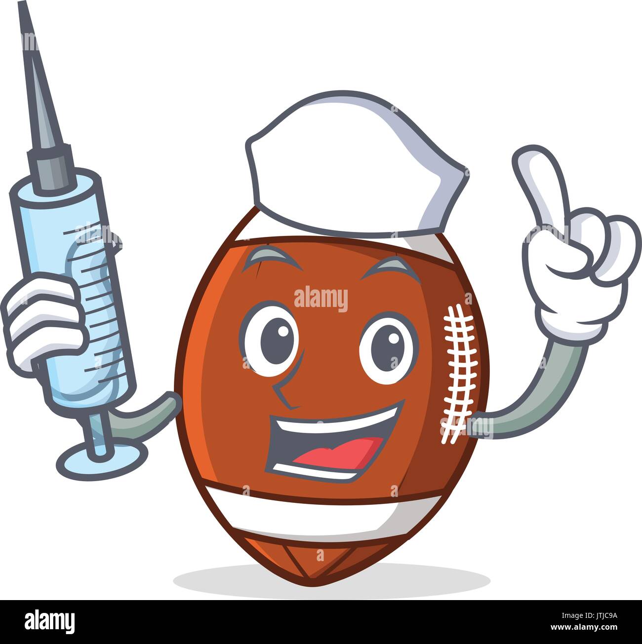 Nurse American football character cartoon Stock Vector Image & Art - Alamy
