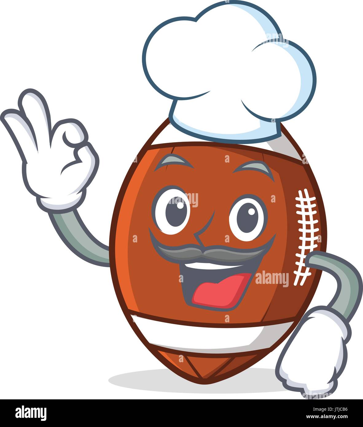 Chef American football character cartoon Stock Vector Image & Art - Alamy