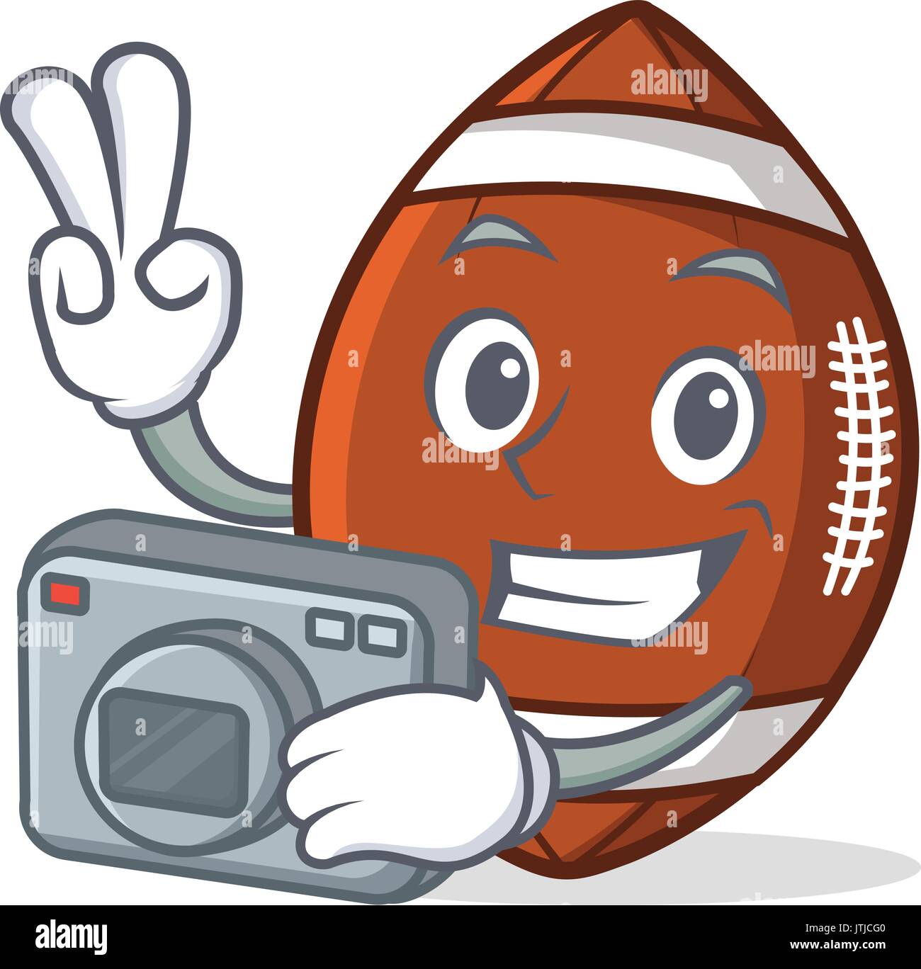 Photography American football character cartoon Stock Vector Image ...