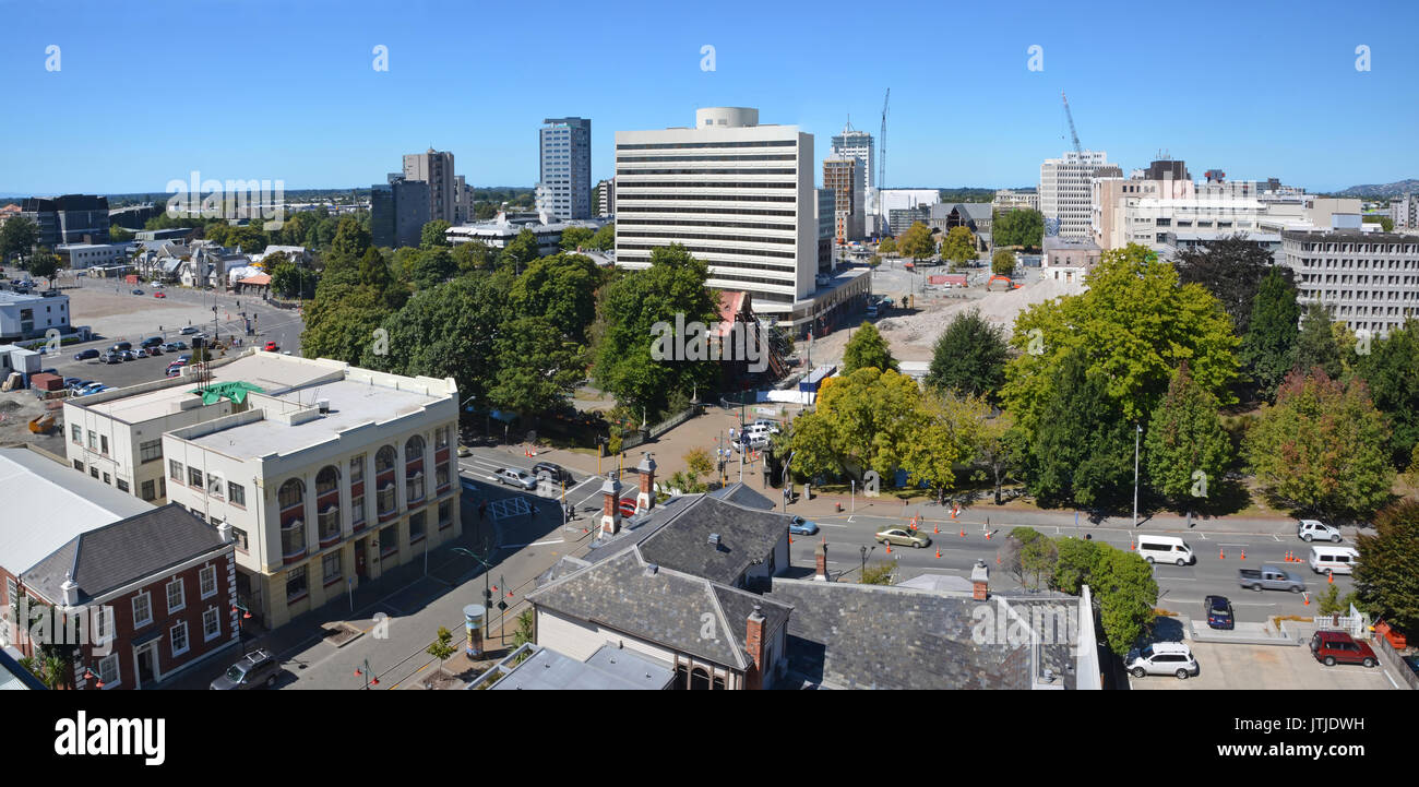 Aerial christchurch city new zealand hi-res stock photography and ...