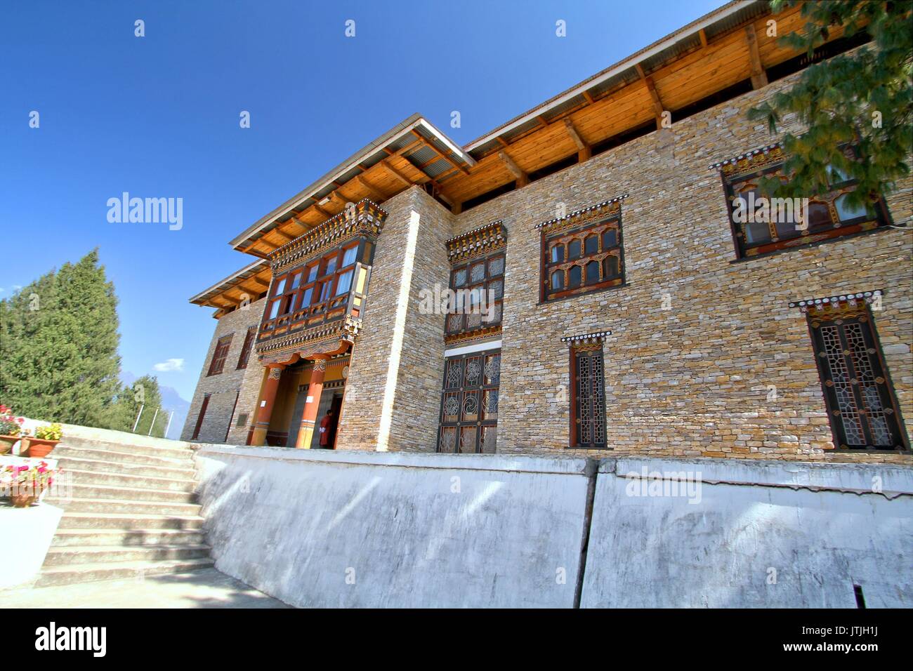 Main Building of National Museum of Bhutan at Paro, the old capital of ...