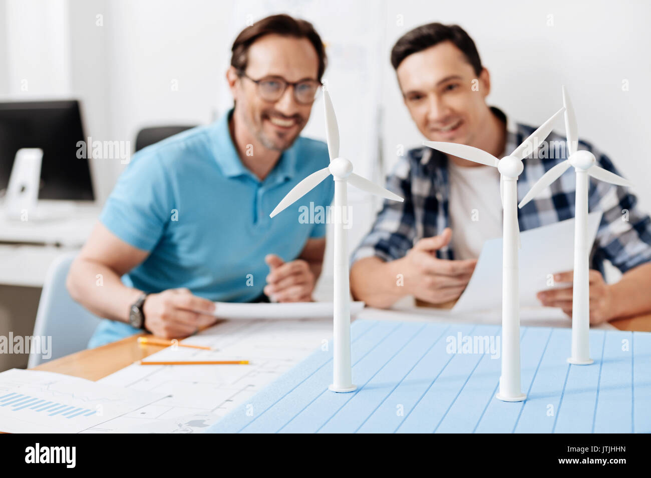 Admiring his work hi-res stock photography and images - Alamy