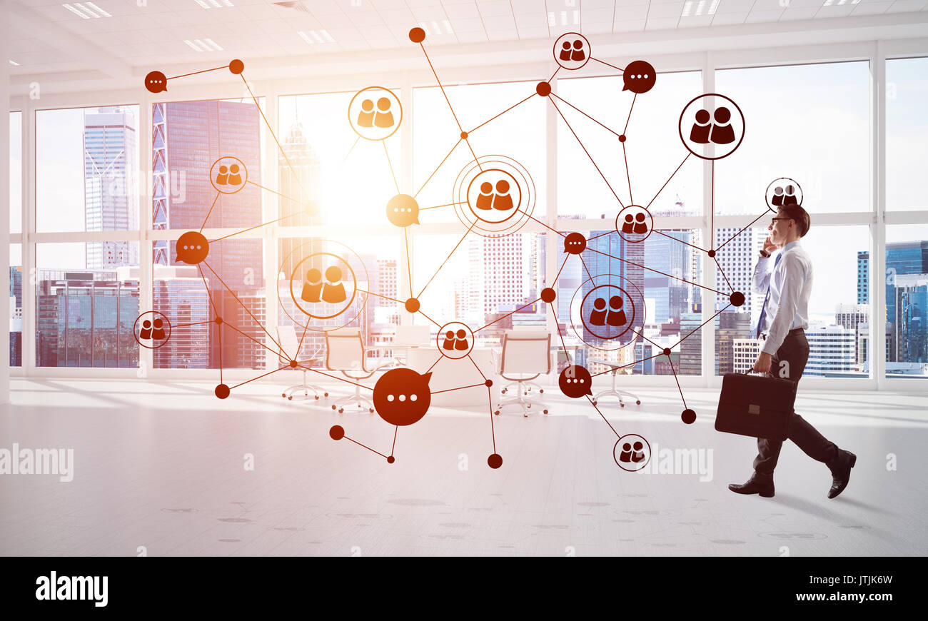 Networking and social communication concept as effective point for ...