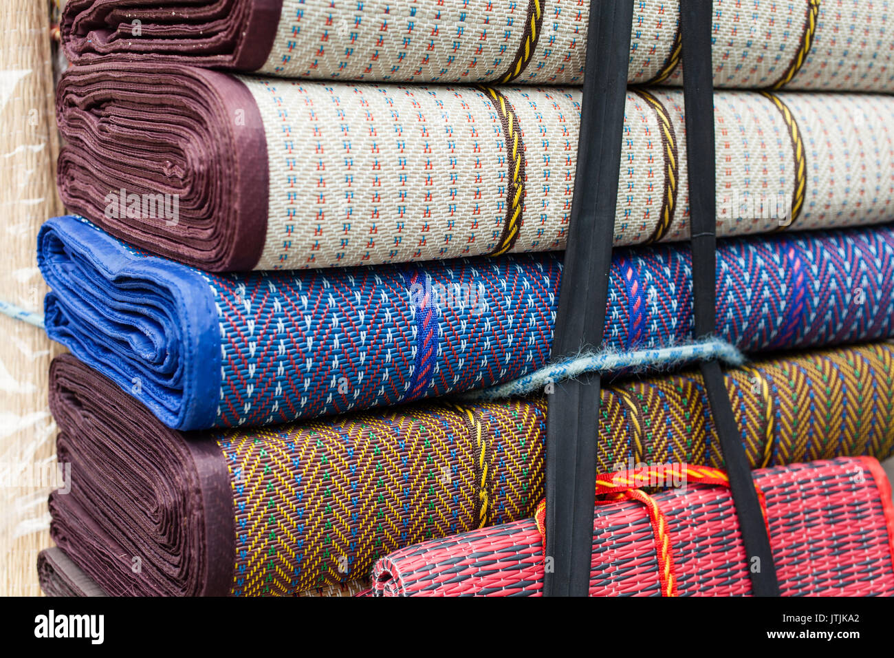 plastic mat for picnic Stock Photo - Alamy