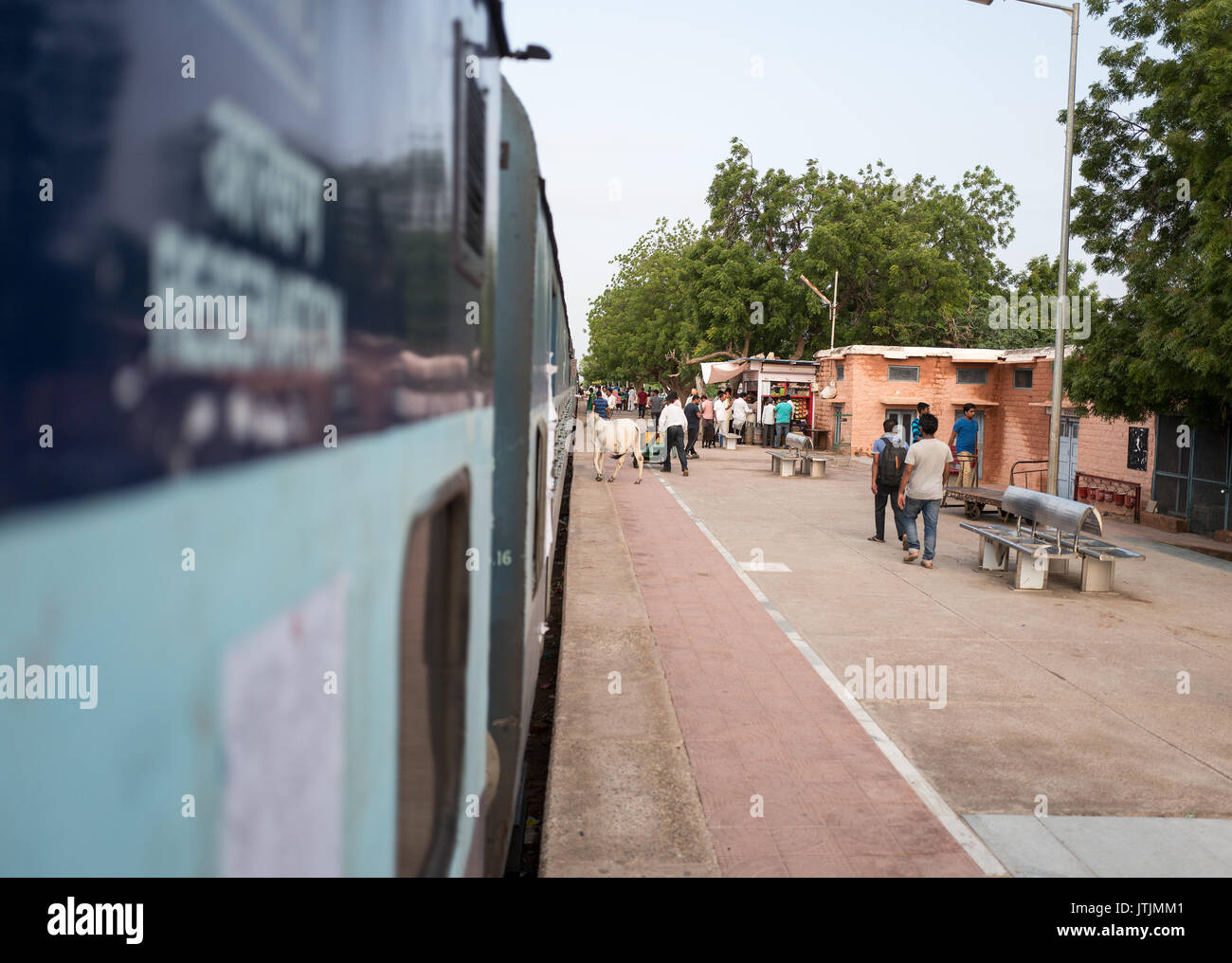 Pokaran railway station, Rajasthan, India Stock Photo - Alamy