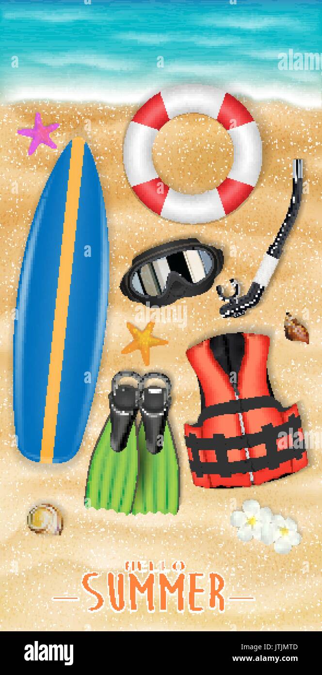 Scuba diving gear on Stock Vector Images - Alamy
