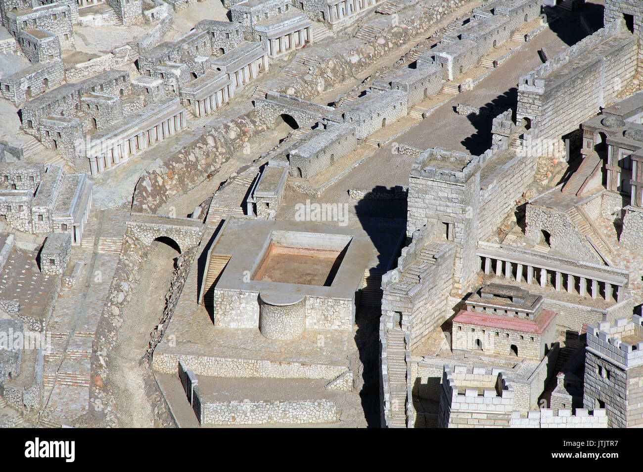 Model of ancient Jerusalem at the time of the second temple. Including ...