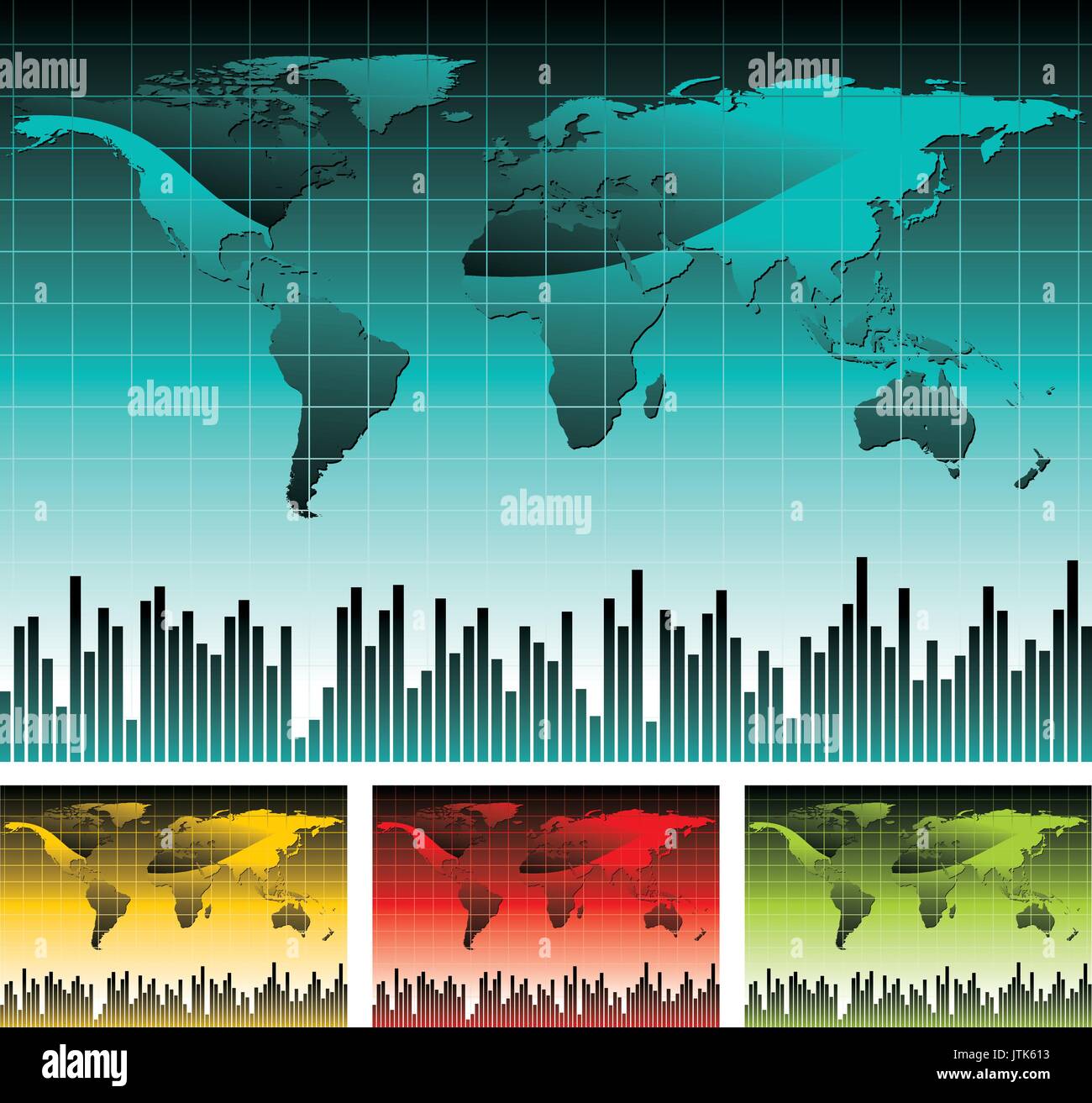 Four color america map hi-res stock photography and images - Alamy