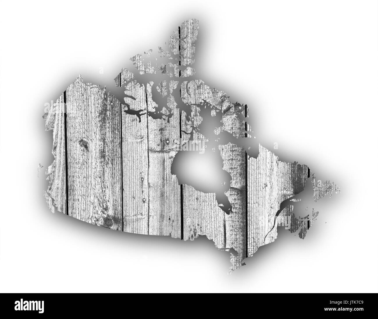 Canada map vintage Black and White Stock Photos & Images - Alamy