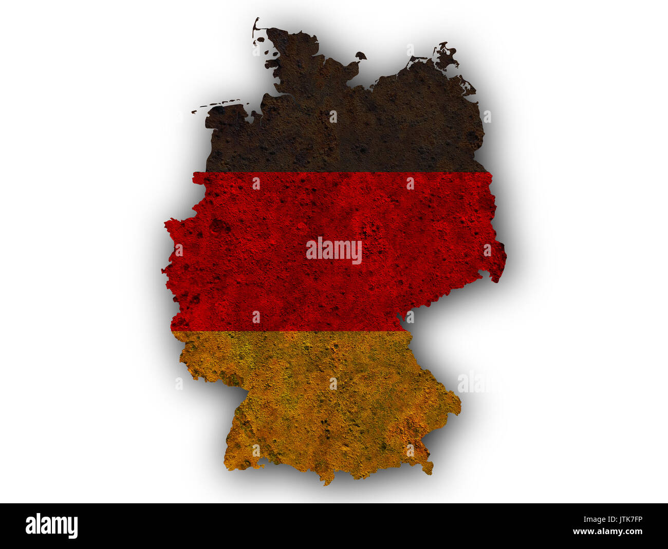 Textured map of Germany in nice colors Stock Photo - Alamy