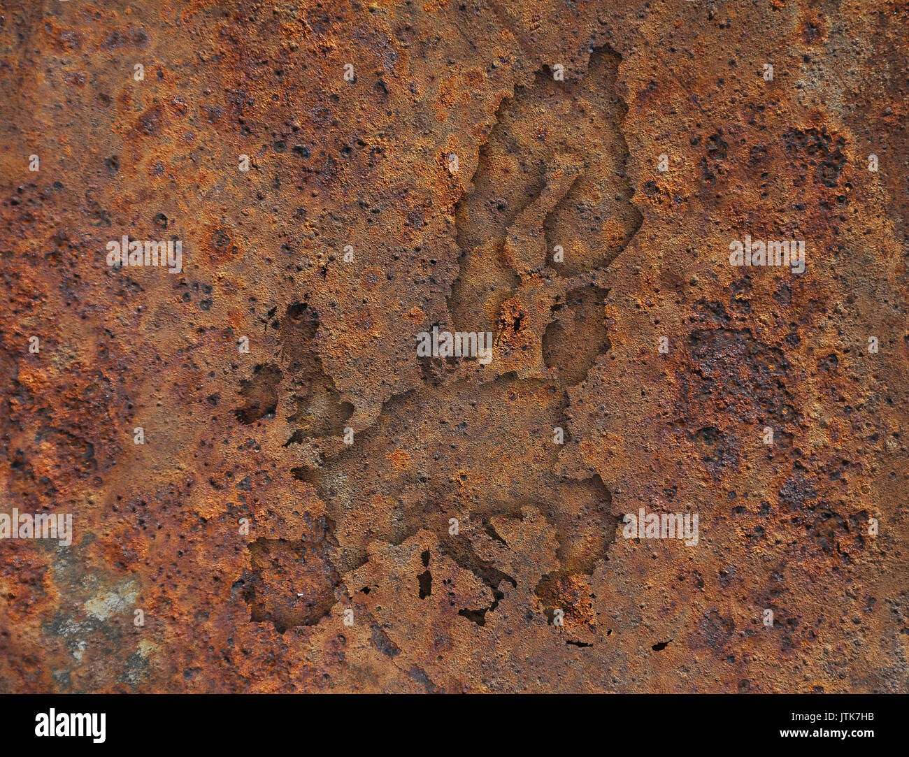 Map of the EU on rusty metal Stock Photo - Alamy