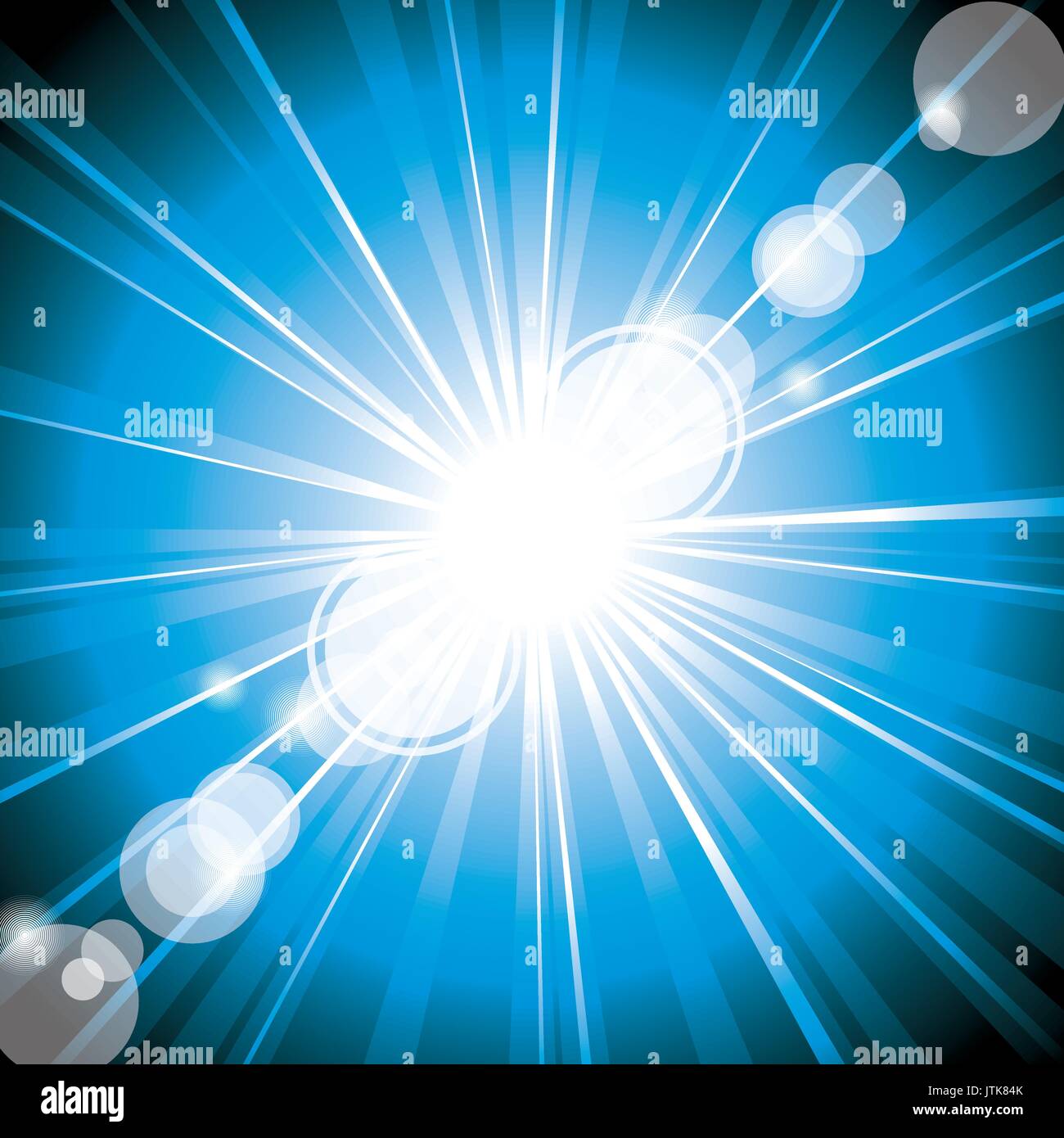 Vector colour ray of lights explosion with lens glare effect Stock ...